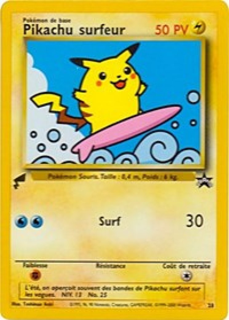 Pikachu (Surfing) - Pikachu World Collection Promos - Pokemon Card ...