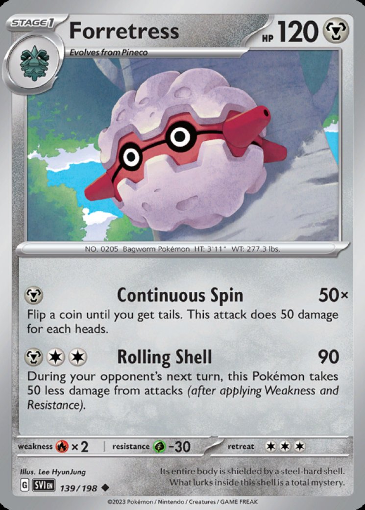 Forretress - Scarlet & Violet Base Set - Pokemon Card Prices & Trends