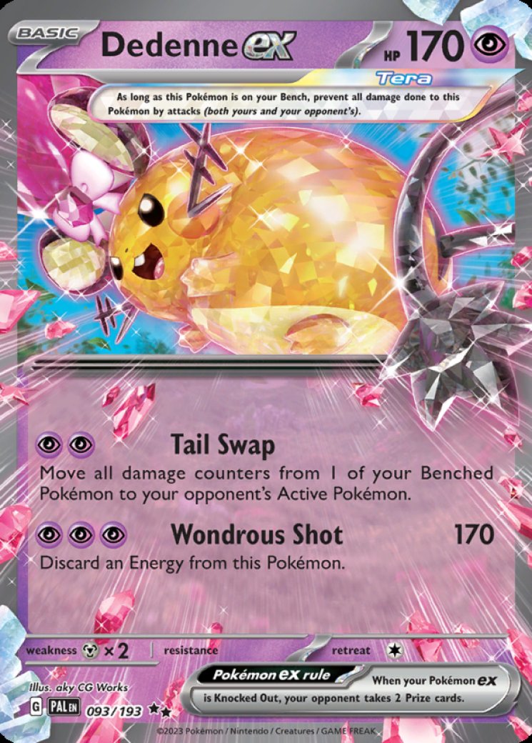 Dedenne ex - 093/193 - Paldea Evolved - Pokemon Card Prices & Trends