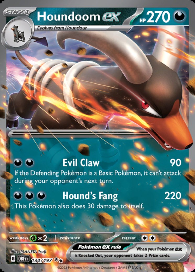 Houndoom ex - Obsidian Flames - Pokemon Card Prices & Trends