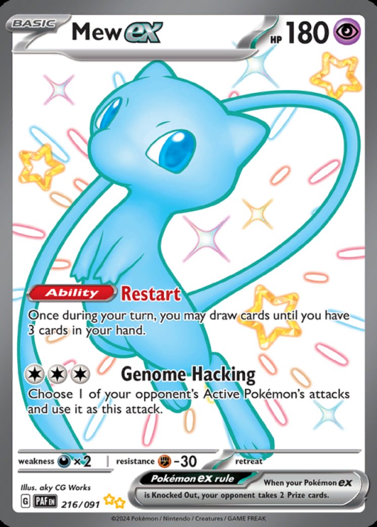 Mew ex - 216/091 - Paldean Fates - Pokemon Card Prices & Trends