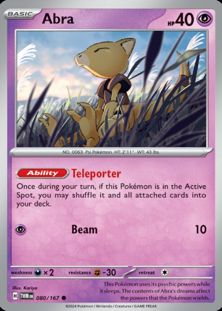 Abra - Twilight Masquerade - Pokemon Card Prices & Trends