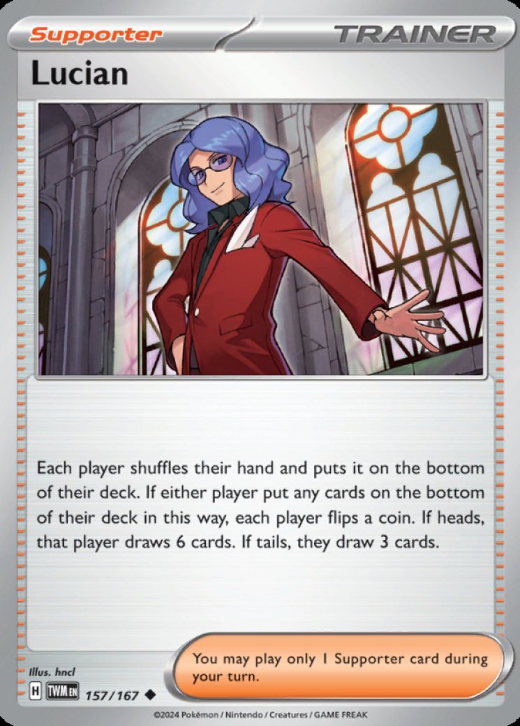 Lucian - 157/167 - Twilight Masquerade - Pokemon Card Prices & Trends