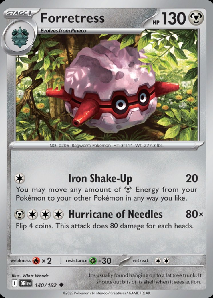 Forretress - Destined Rivals - Pokemon Card Prices & Trends
