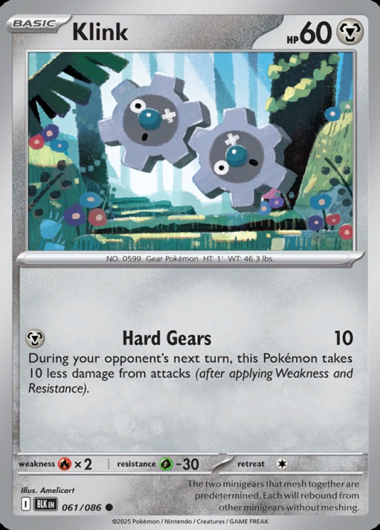 Klink (Poke Ball Pattern) - Black Bolt - Pokemon Card Prices & Trends
