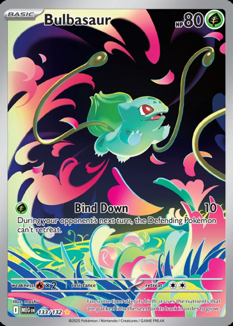 Bulbasaur - 133/132 - Mega Evolution - Pokemon Card Prices & Trends