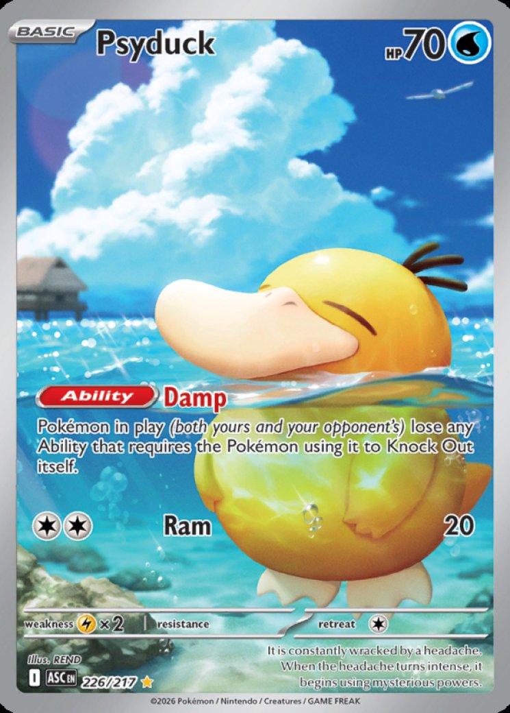 Psyduck - 226/217 - Ascended Heroes - Pokemon Card Prices & Trends